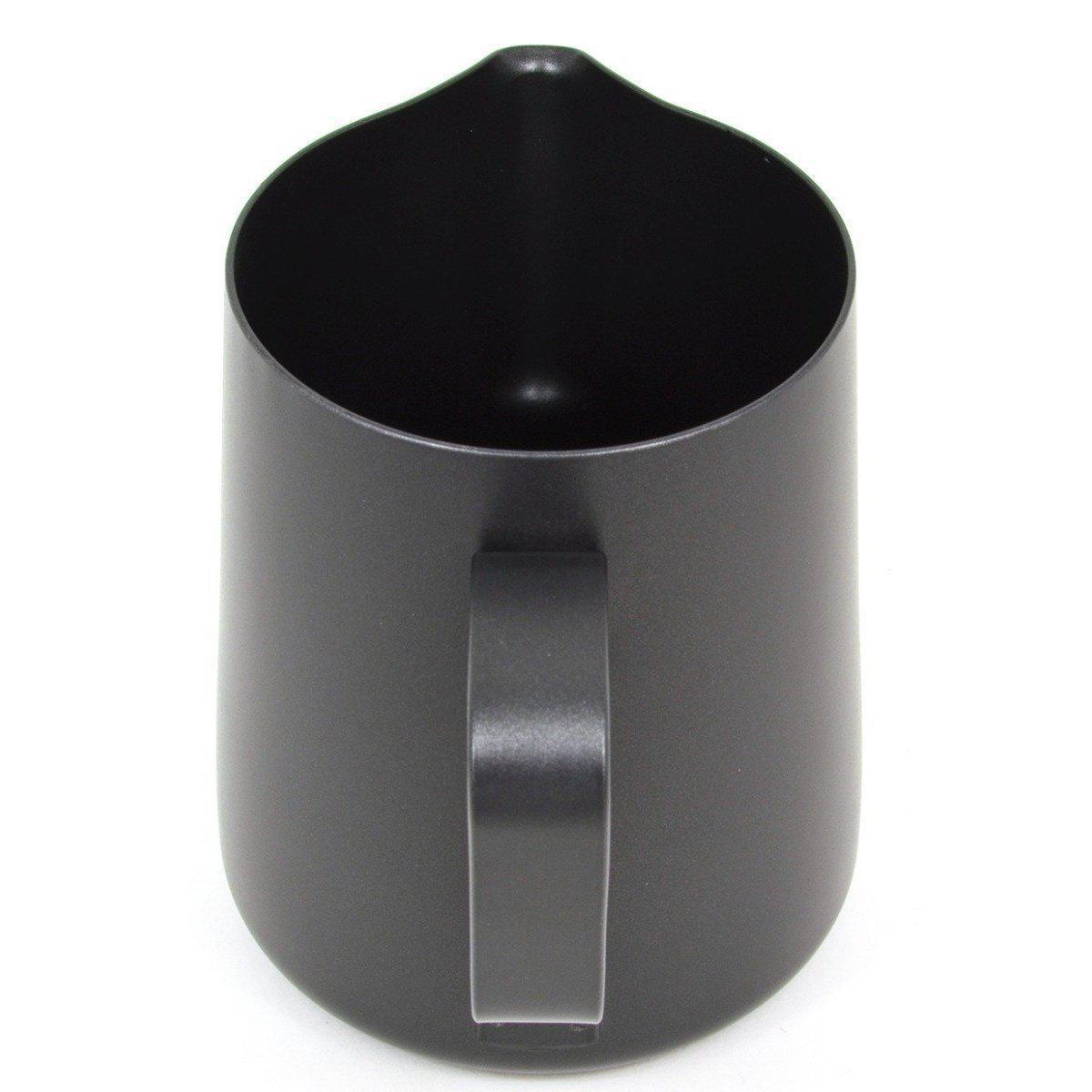 Rhino Black Non Stick Milk Pitcher - Easy to Clean - Pro Pitcher ...